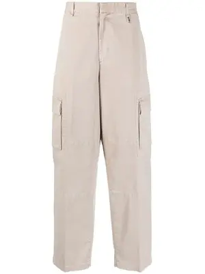Fendi Logo-patch Wide-leg Trousers