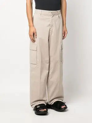 Fendi Logo-patch Wide-leg Trousers