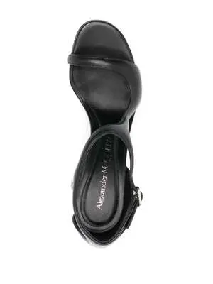Alexander McQueen Harness 90mm Leather Sandals