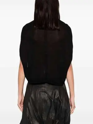 Rick Owens Crater Draped Crop Top