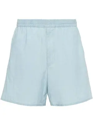 Prada Triangle-patch Elasticated-waist Shorts