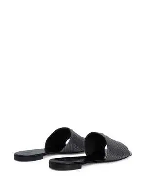 GIUSEPPE ZANOTTI Shirley Leather Sandals - Grey