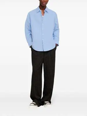 AMI Paris Embroidered-logo Cotton Shirt