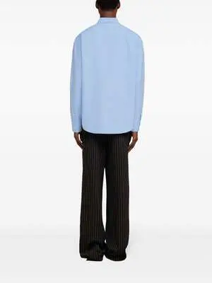 AMI Paris Embroidered-logo Cotton Shirt