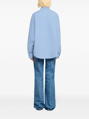 AMI Paris Embroidered-logo Cotton Shirt