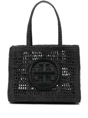 Tory Burch Small Ella Crochet Tote Bag - Black