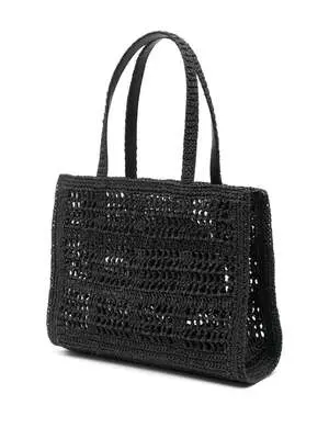 Tory Burch Small Ella Crochet Tote Bag - Black
