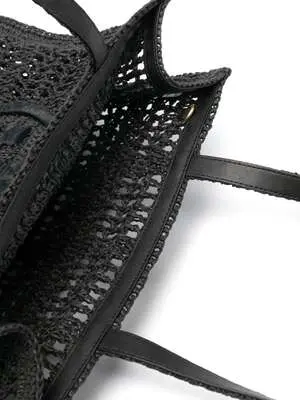 Tory Burch Small Ella Crochet Tote Bag - Black