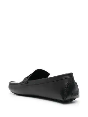 Fendi Logo-print Leather Loafers