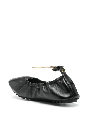 Fendi Filo Ballerinas - Black