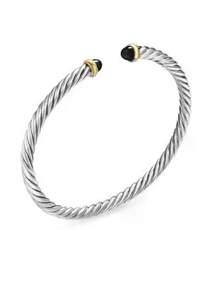 David Yurman 14kt Yellow Gold And Sterling Flex Bracelet