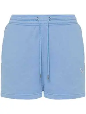Maison Kitsuné Fox-patch Track Shorts - Blue