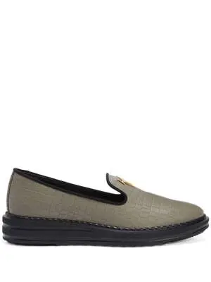 Giuseppe Zanotti Croc Effect Flats For Women