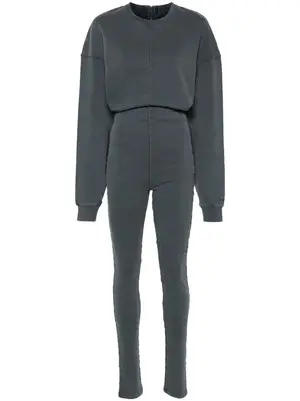 Acne Studios Long-sleeve Cotton Jumpsuit - Grey