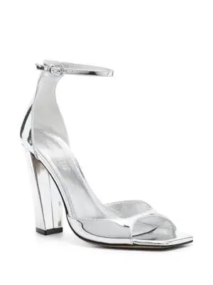Paris Texas 105mm Patent-leather Sandals - Silver