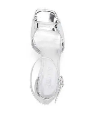 Paris Texas 105mm Patent-leather Sandals - Silver
