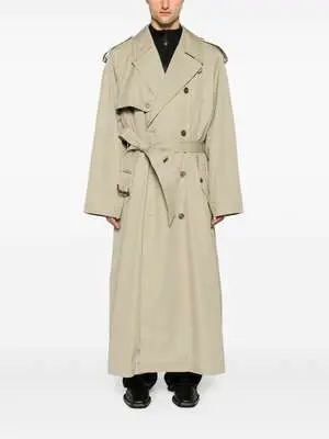 Balenciaga Belted Maxi Trench Coat