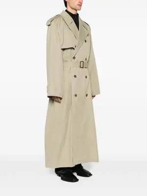 Balenciaga Belted Maxi Trench Coat