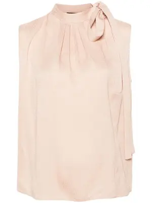 Givenchy Mock-neck Sleeveless Blouse