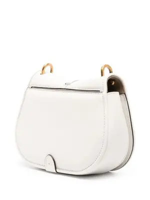 Fendi Small C’mon Leather Shoulder Bag - White