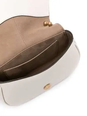 Fendi Small C’mon Leather Shoulder Bag - White