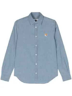 Maison Kitsuné Fox Head-patch Cotton Shirt