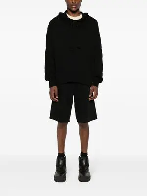 Off-White Embossed-logo Knitted Hoodie