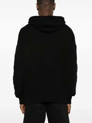 Off-White Embossed-logo Knitted Hoodie