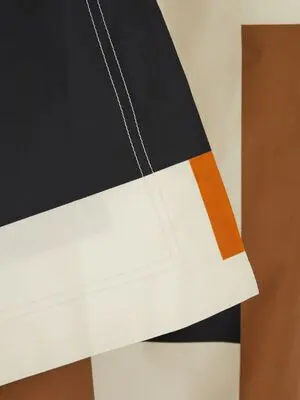 Fendi Ff Puzzle-print Midi Skirt - Neutrals