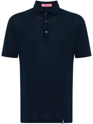 DRUMOHR Jersey Cotton Polo Shirt - Blue