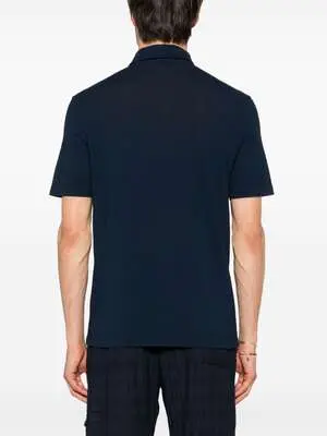 DRUMOHR Jersey Cotton Polo Shirt - Blue