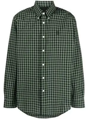 Givenchy 4g Motif-embroidered Checked Shirt