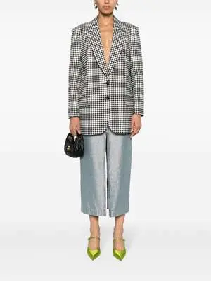 Moschino Gingham-check Single-breasted Blazer