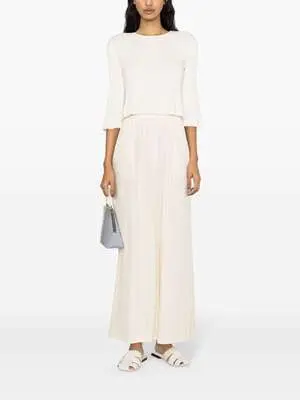 Loulou De Saison Ammi Ribbed Knit Top - Neutrals