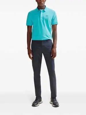 BOSS Logo-emed Polo Shirt - Blue