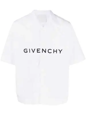 Givenchy Logo-print Short-sleeve Shirt - White