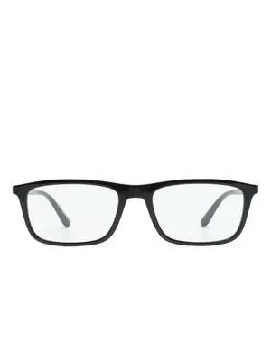 Emporio Armani Rectangle-frame Sunglasses - Black