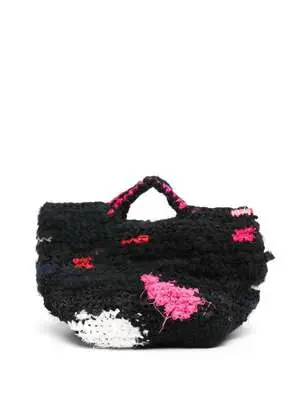 Daniela Gregis Crochet Tote Bag In Black - 15% Off | Editorialist