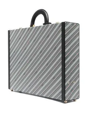 Thom Browne Logo-print Striped Briefcase