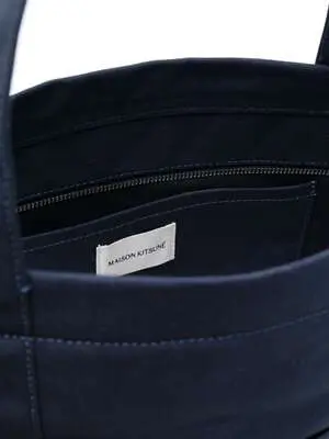 Maison Kitsuné Large Fox Head Cotton Tote