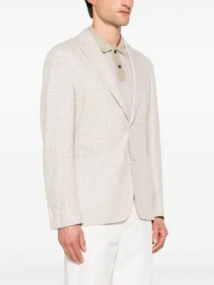 BOSS Houndstooth Single-breasted Blazer