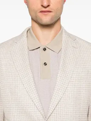 BOSS Houndstooth Single-breasted Blazer