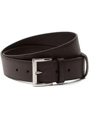 Prada Saffiano Leather Belt - Brown
