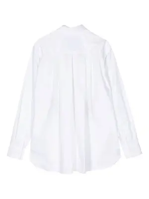 FUMITO GANRYU Long-sleeve Cotton-blend Shirt