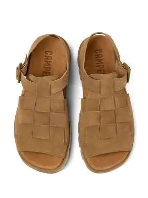 Camper Brutus Buckled Suede Sandals