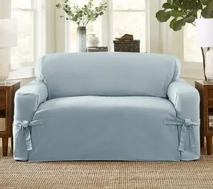 SURE FIT As Is Surefit Woven Relaxfurniture Slipcover Love Seat - One-color
