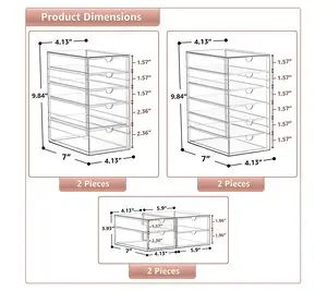 SORBUS 30-drawer Acrylic Organizer For Makeup