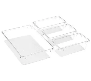 SORBUS 4-piece Drawer Organizer Set For Makeup - One-color