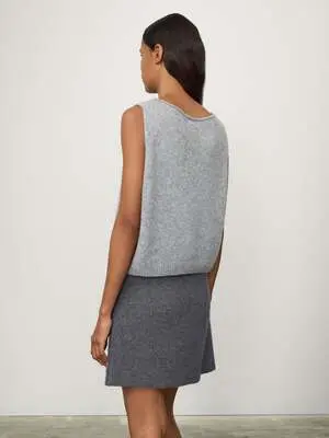 LISA YANG STORE The Devine Knit Top - Cloudy