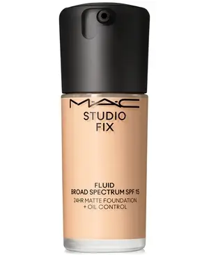 MAC COSMETICS Studio Fix Fluid Spf 15 24hr Matte Foundation + Oil Control Nc16 (light Beige With Peachy Undertone